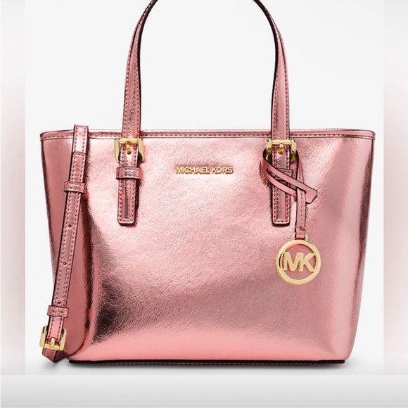 Michael Kors | Bags | Michael Kors Rose Gold Jet Set Tote Bag Brand New ...